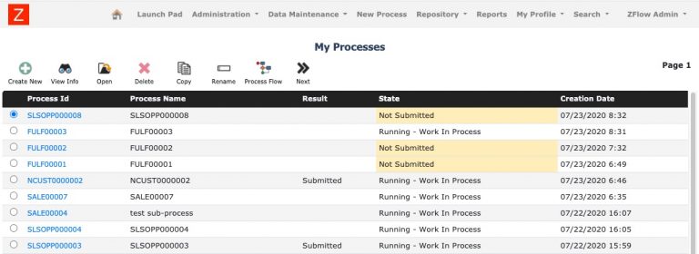 Zflow Processes Zflow Documentation 
